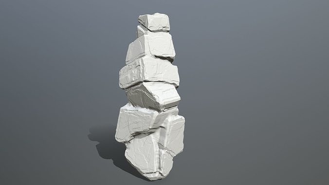 Rock Print stone wall 3D model 3D printable | CGTrader