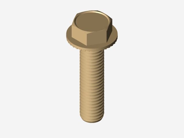 M10 Screw 3D model | CGTrader