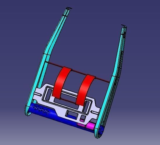 Back Seat Frame 3D model | CGTrader