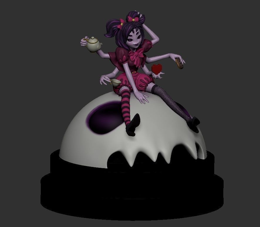 Muffet Undertale Character 3D model 3D printable | CGTrader