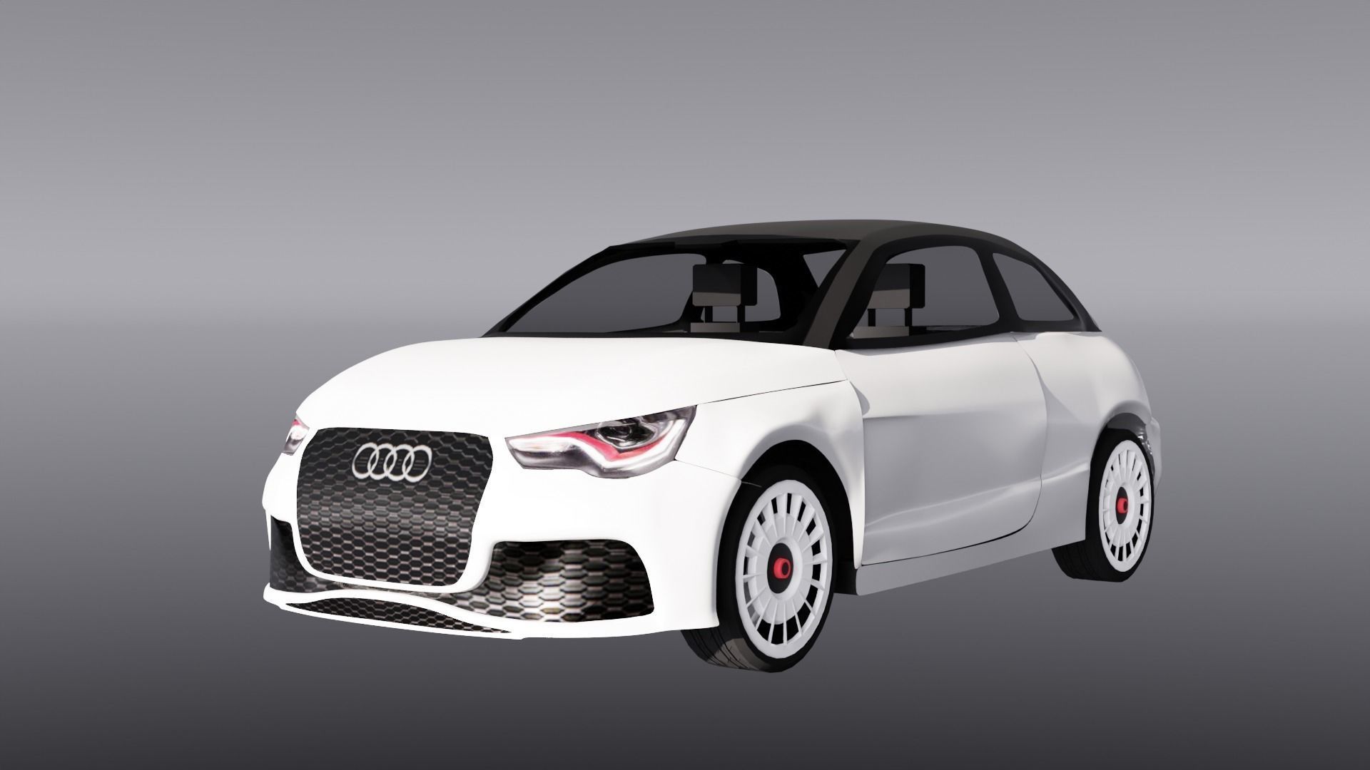3D model Audi A1 Quattro Low Poly VR / AR / low-poly | CGTrader