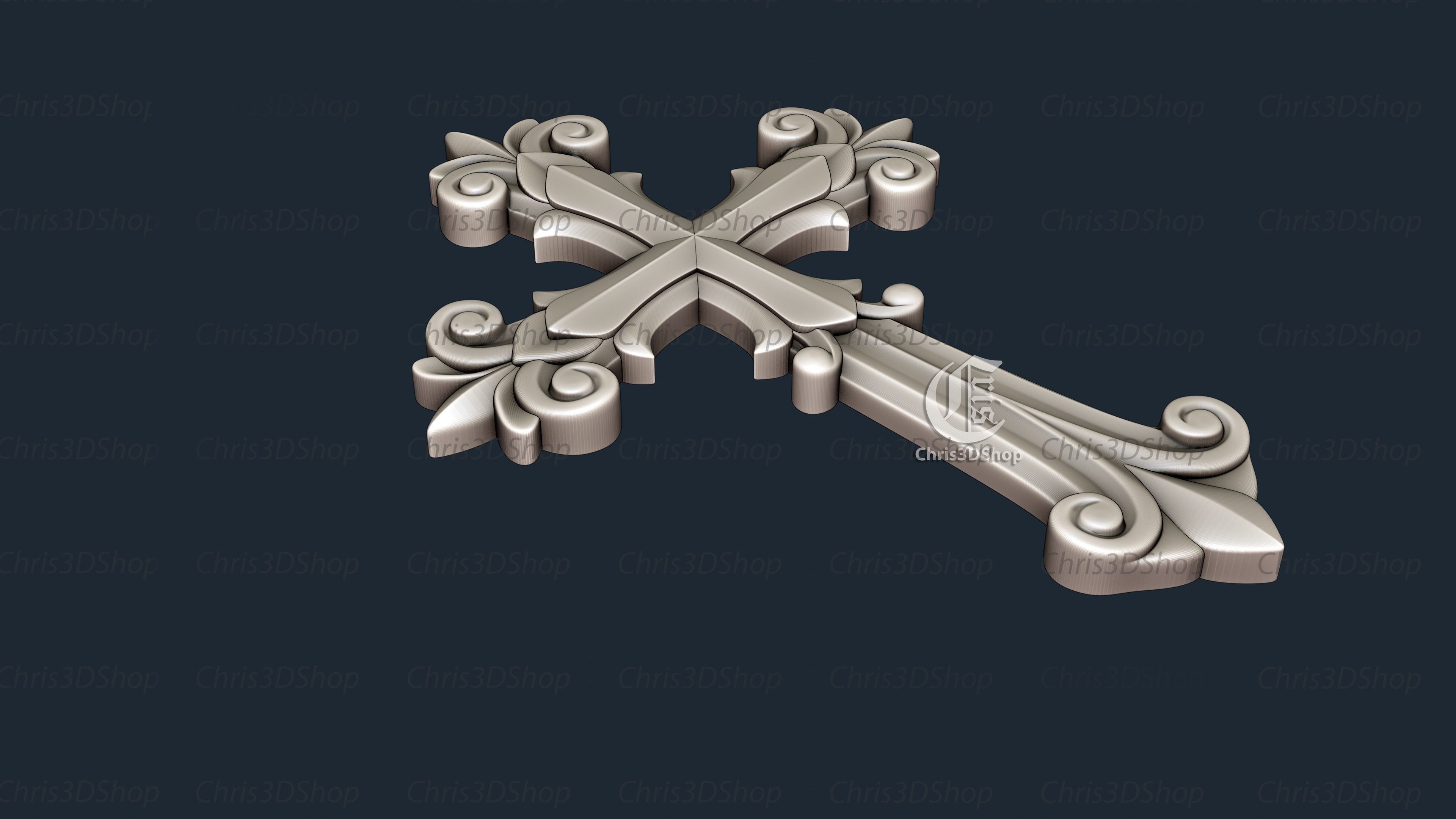 Cross 3 - 3D STL File For CNC and 3D Printer 3D model | CGTrader