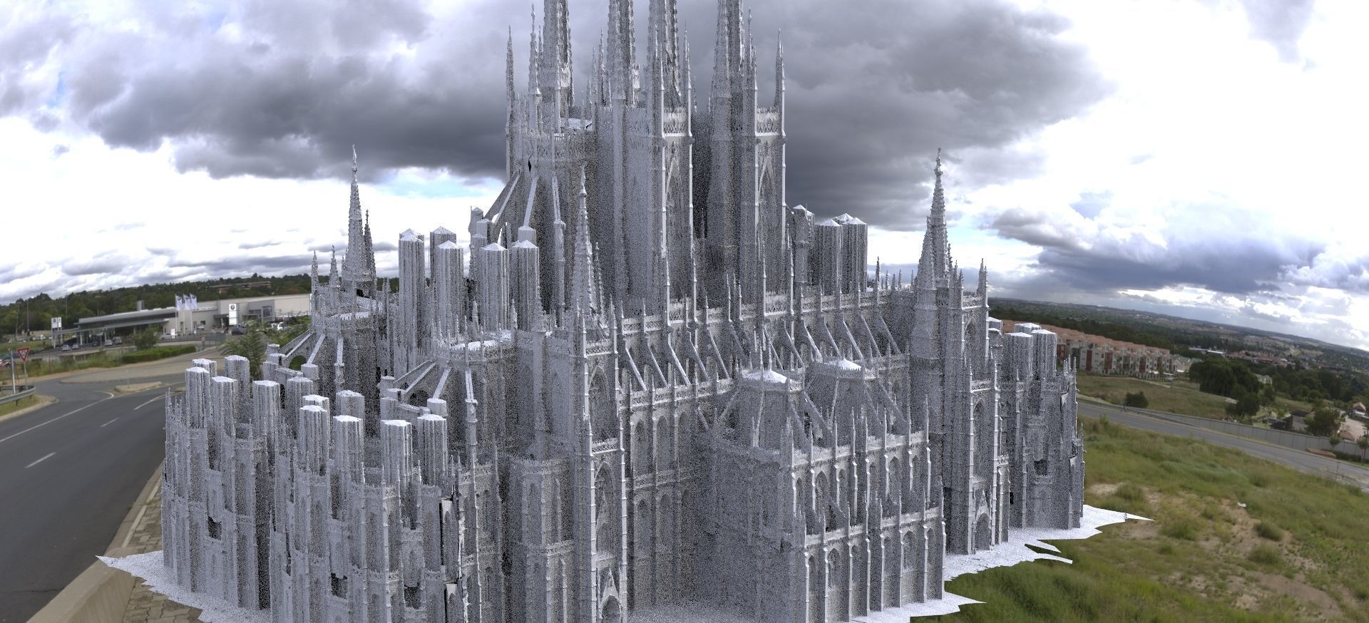 Bloodborne inspired Town Gothic architecture 3D model | CGTrader