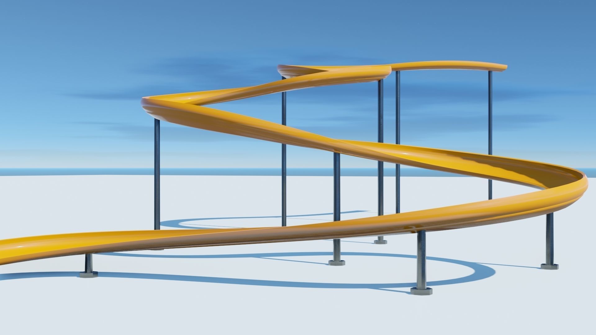 3D model Water Slide VR / AR / low-poly | CGTrader