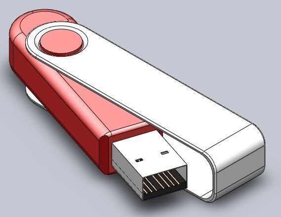 USB flash free 3D model | CGTrader