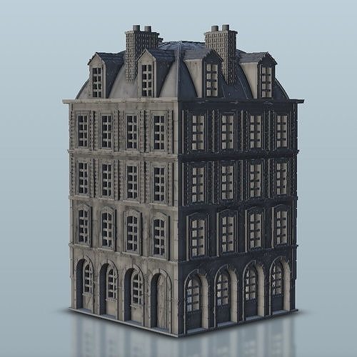 Urban building 16 3D model 3D printable | CGTrader