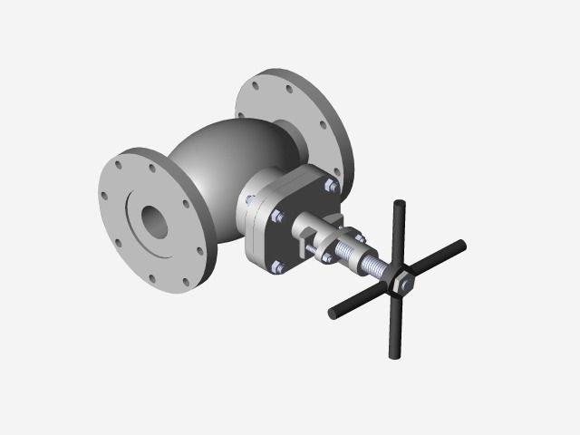 Valves ball valve free 3D model | CGTrader