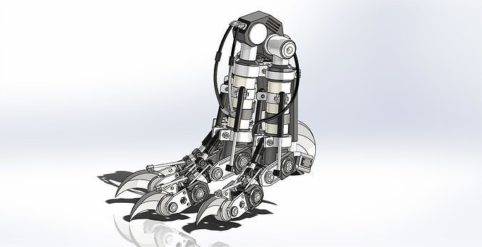 T-Rex mechanical foot free 3D model | CGTrader