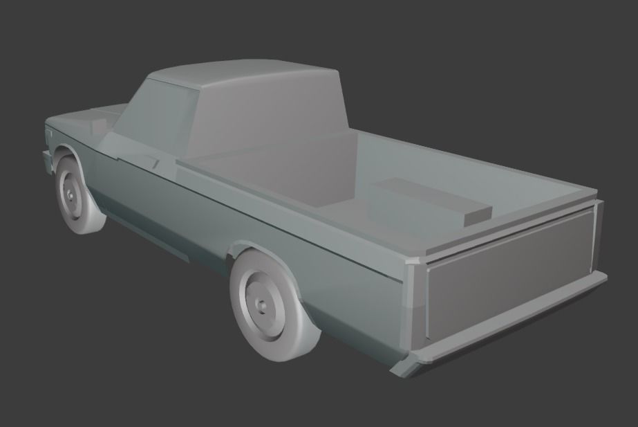 3D model 77 Chevrolet Luv VR / AR / low-poly | CGTrader