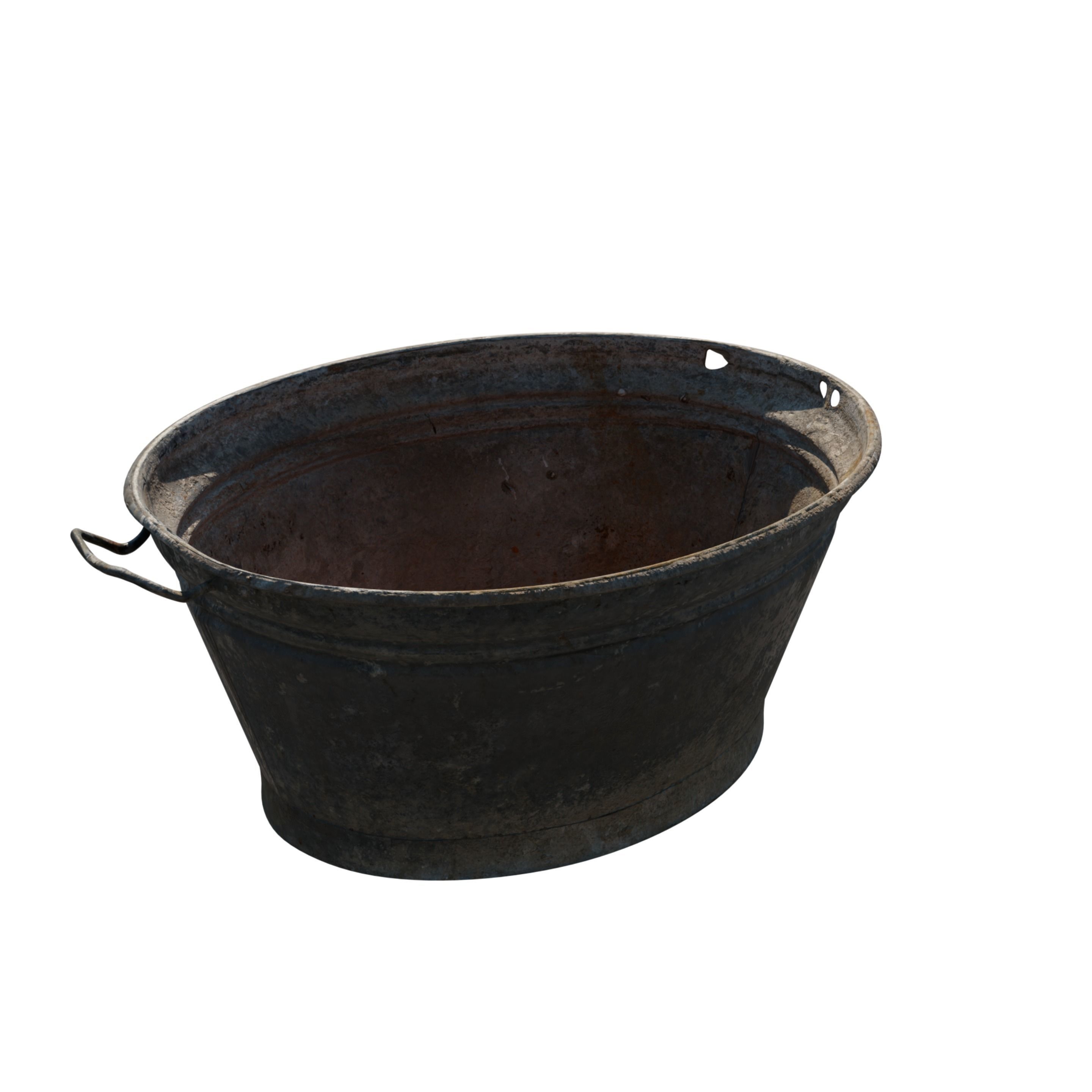 Rusty Farm Bucket 3D 3D model | CGTrader