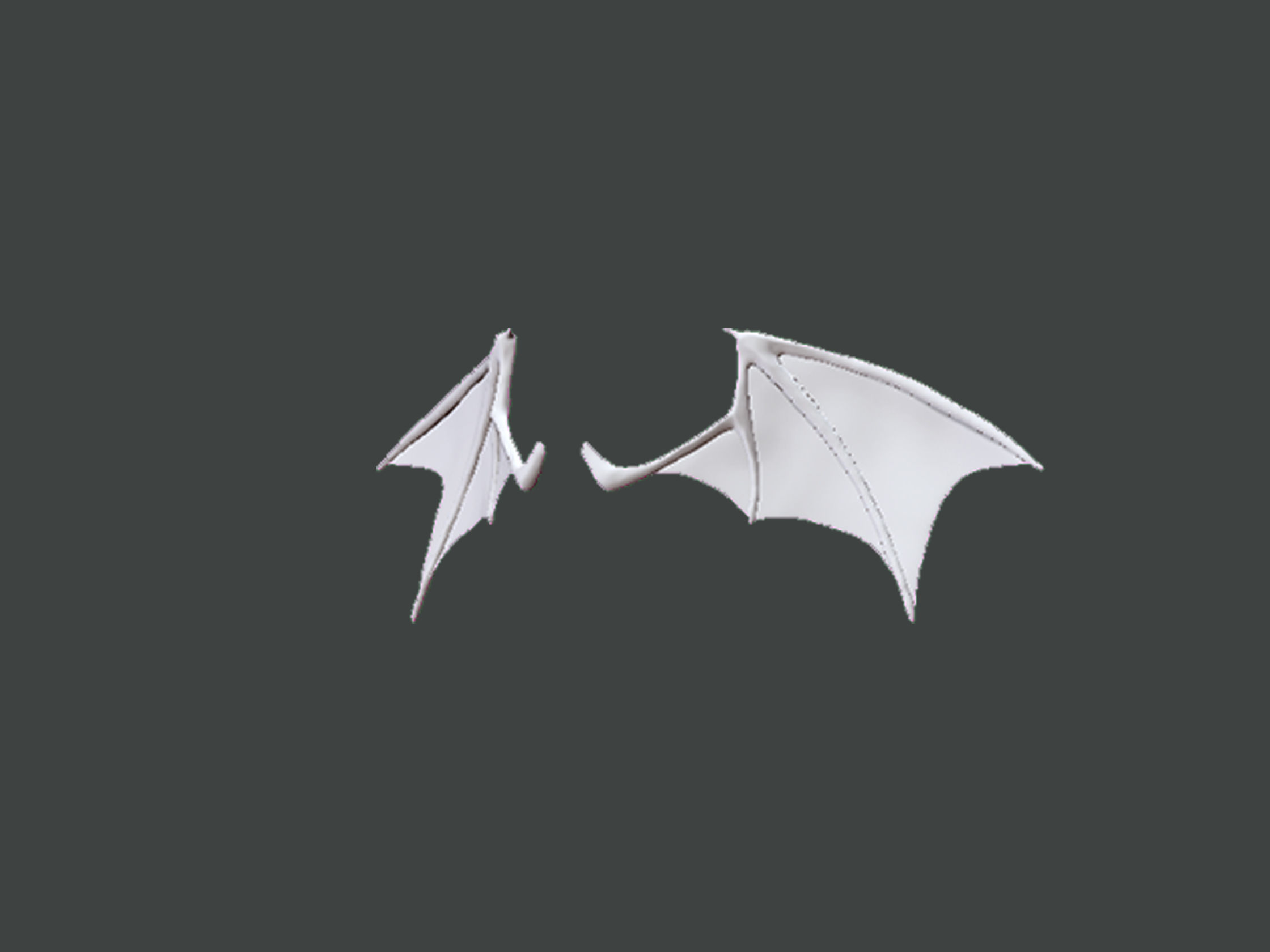 3D Model-WING0001 pair of bat wings 3D model 3D printable | CGTrader