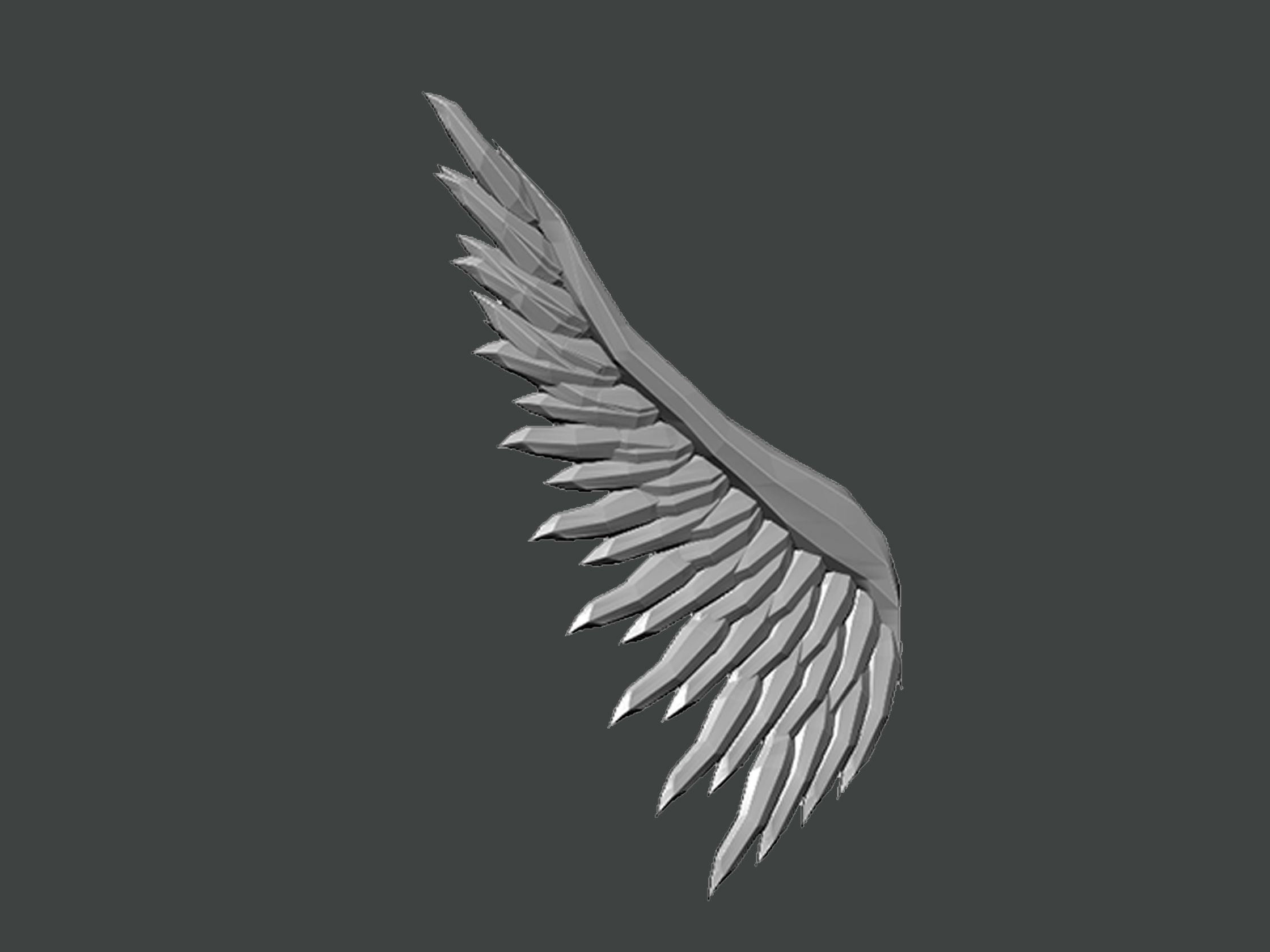 3D Model-WING0005 angel wing 3D model 3D printable | CGTrader