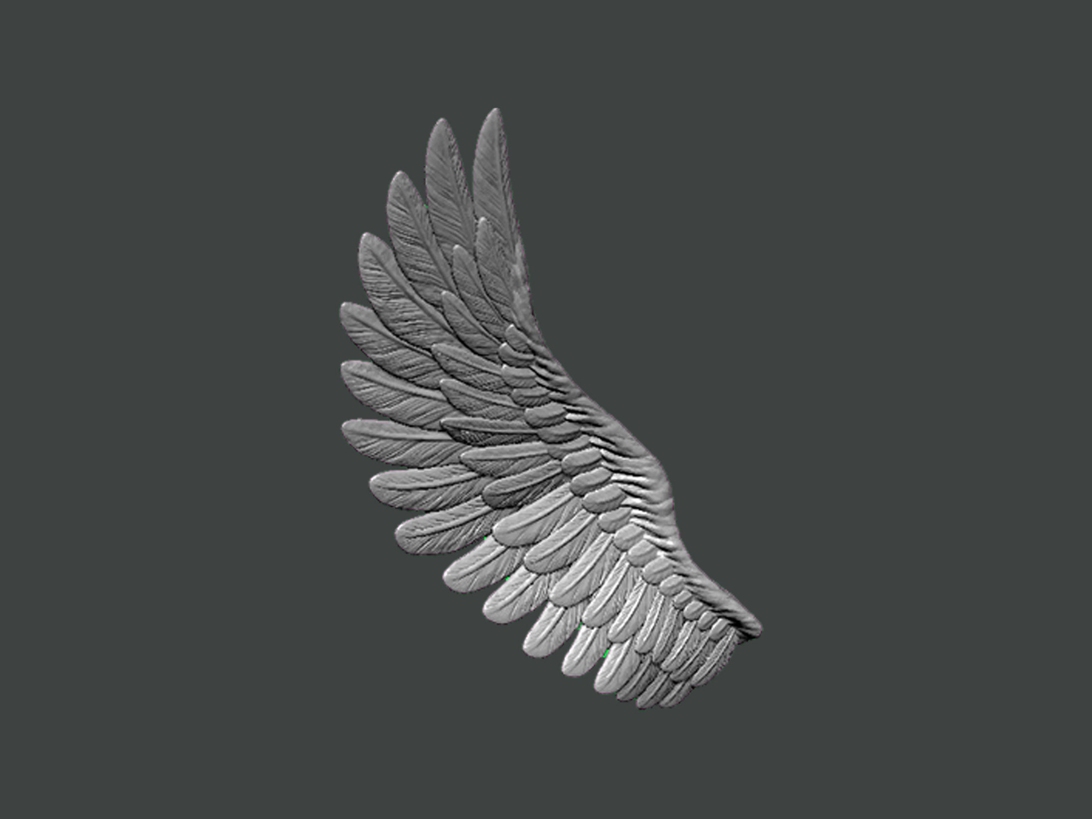3D Model-WING0008 angel wing 3D model 3D printable | CGTrader