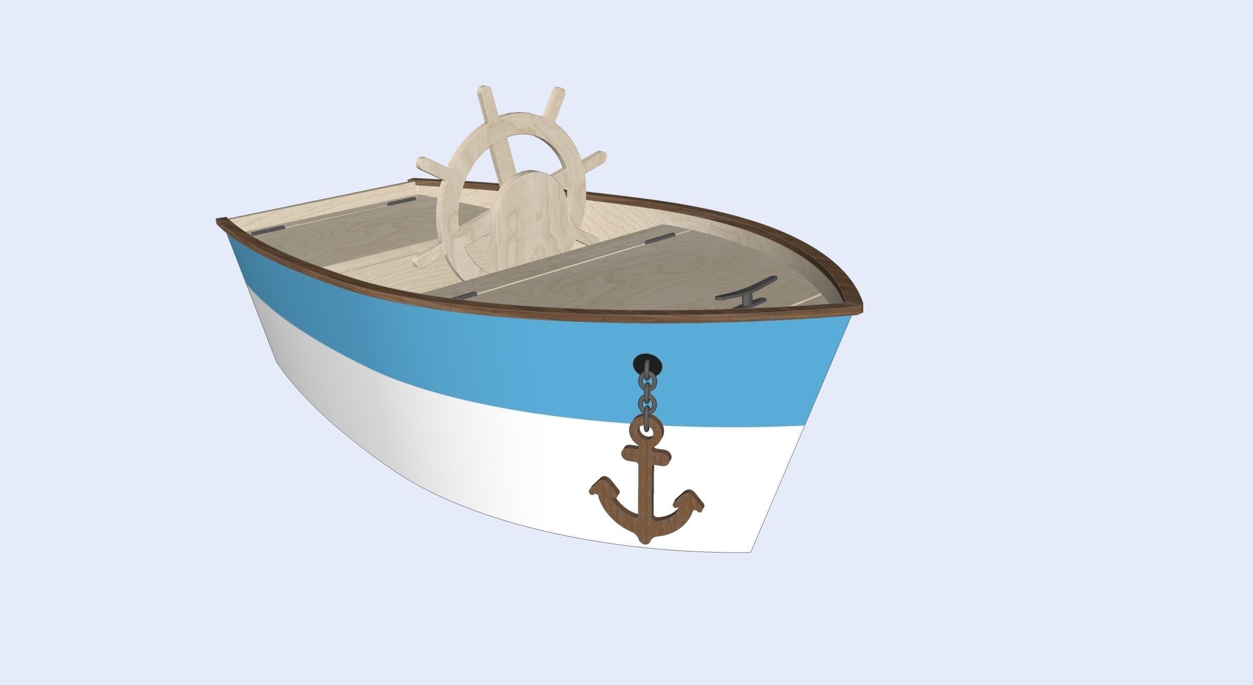 Child Boat Toy 3D model | CGTrader
