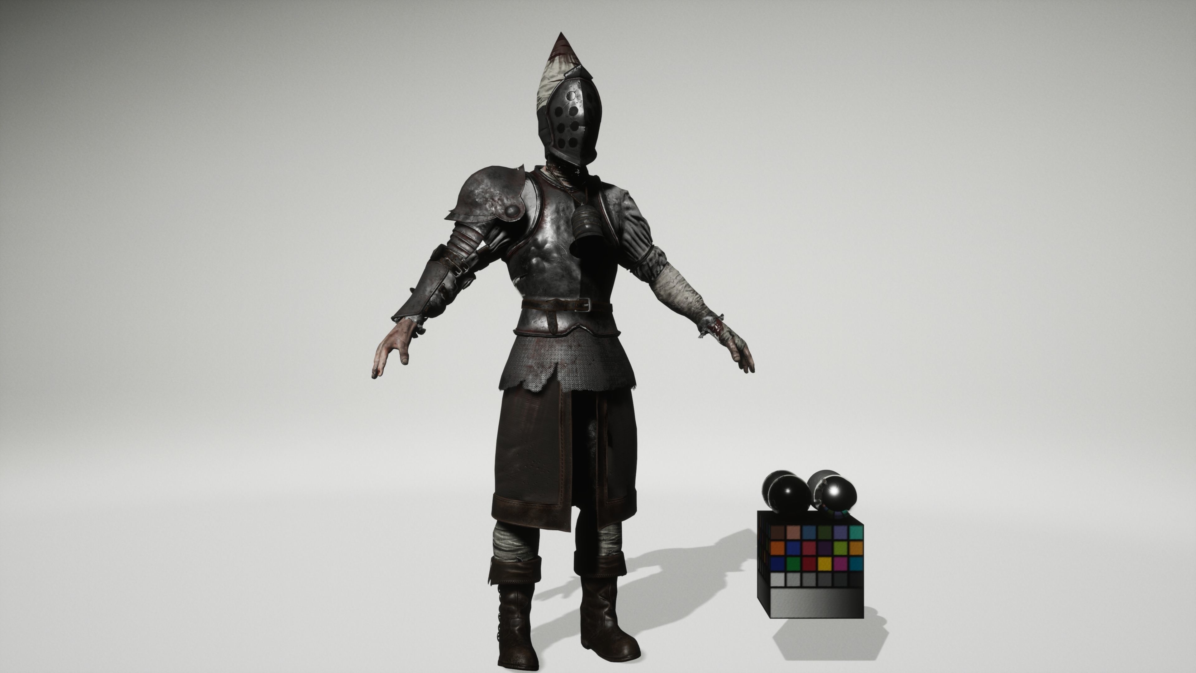3D model Bell ringer knight - Game Ready VR / AR / low-poly rigged ...