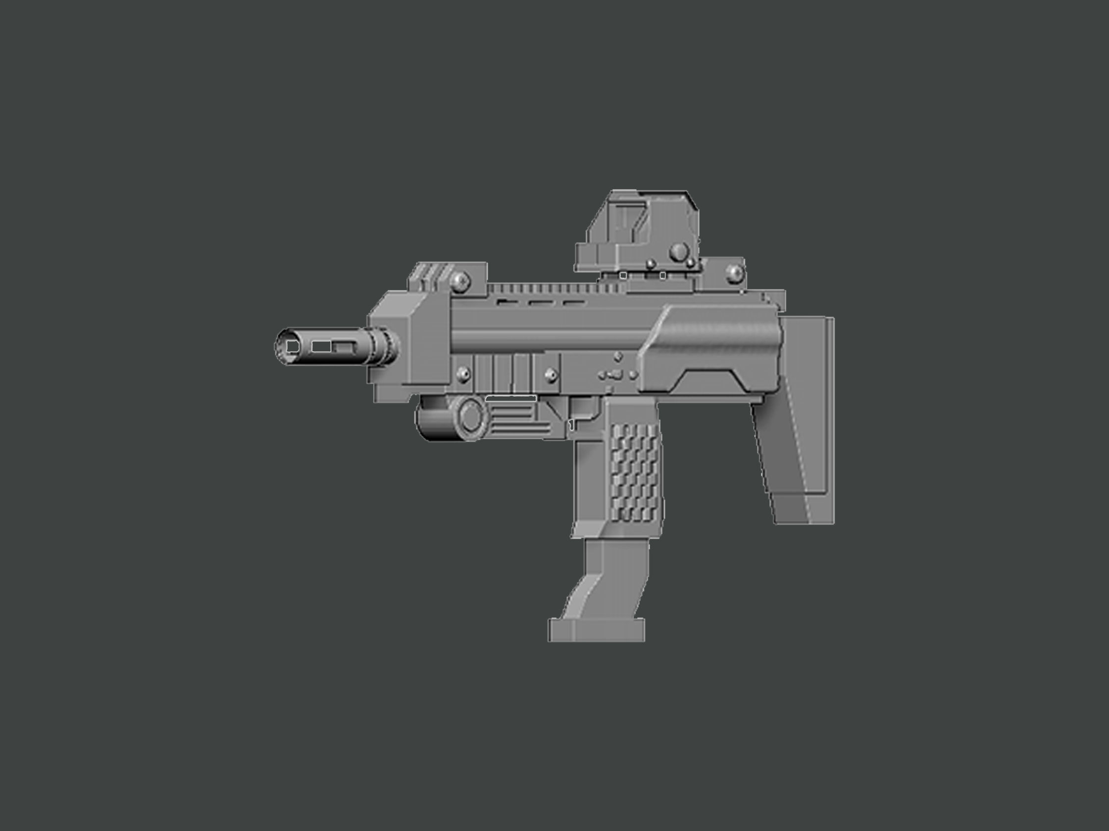 3D Model-GUN0009 gun 3D model 3D printable | CGTrader