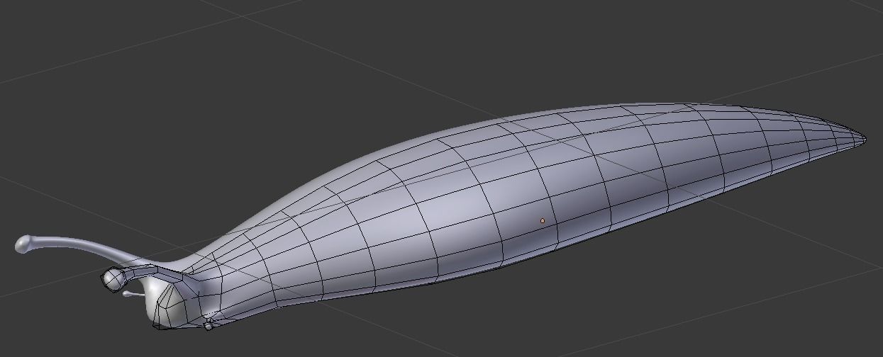 slug slug slug snail on plate 3D model rigged | CGTrader
