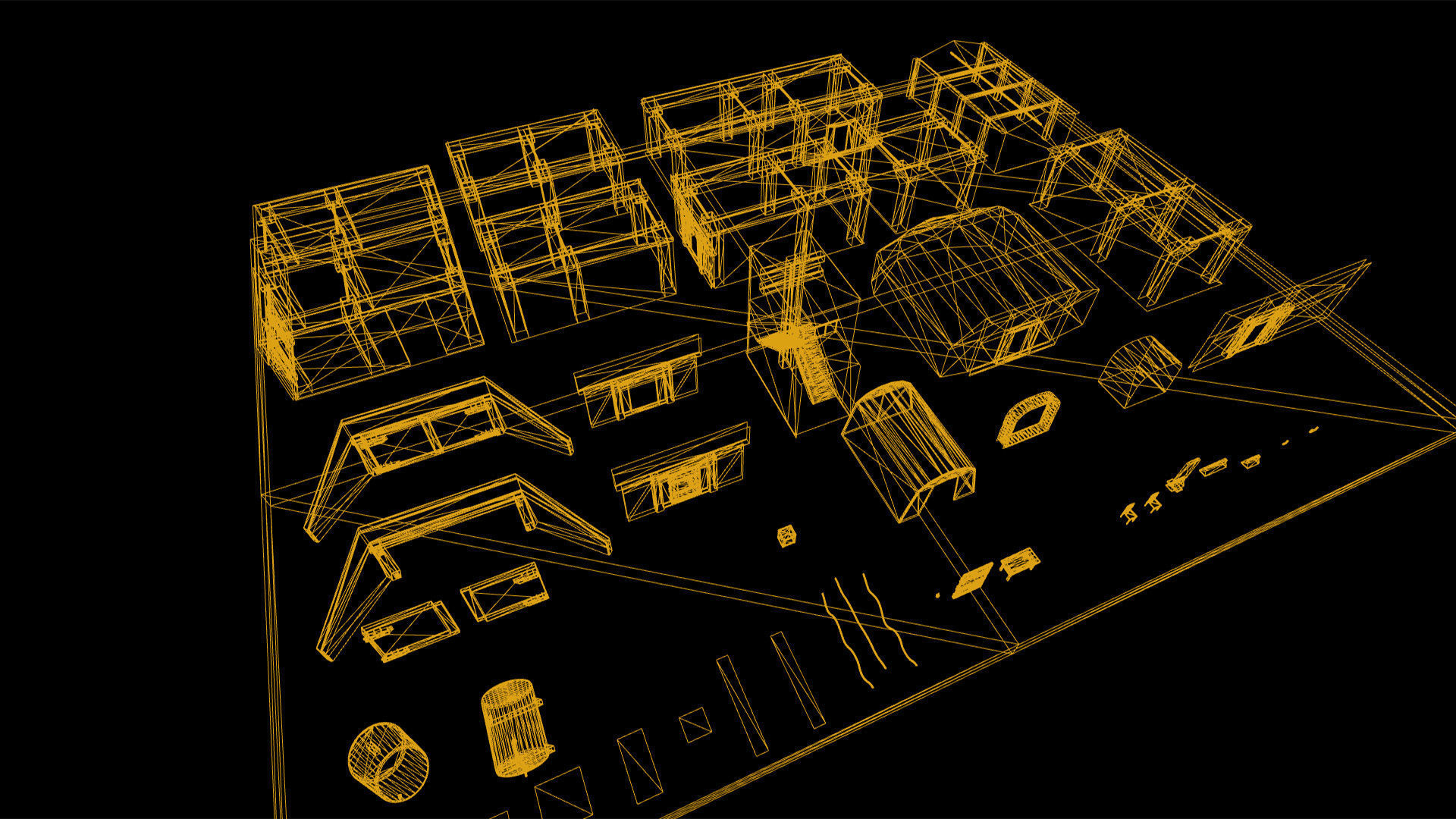 3D model Military modular bunker with props VR / AR / low-poly | CGTrader
