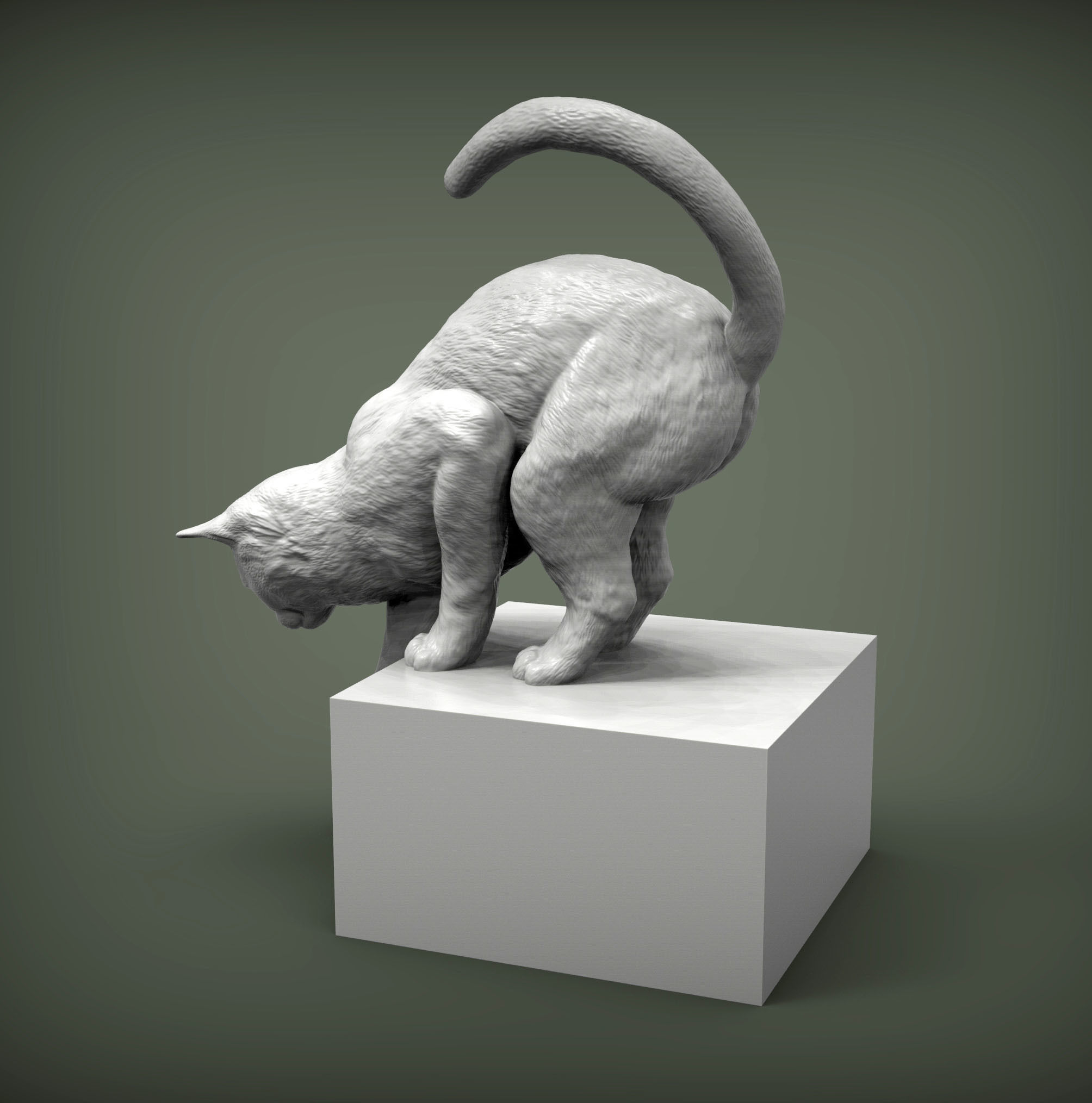 Cat for 3d printing 3D model 3D printable | CGTrader