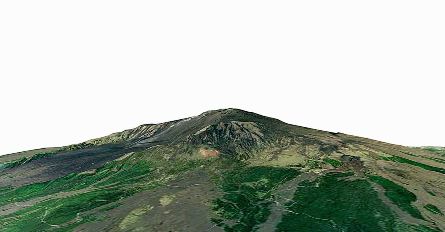 3D model Mount Etna - Volcano VR / AR / low-poly | CGTrader