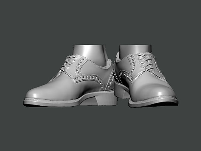 3D Model-SHOES0019 pair of shoes 3D model 3D printable | CGTrader