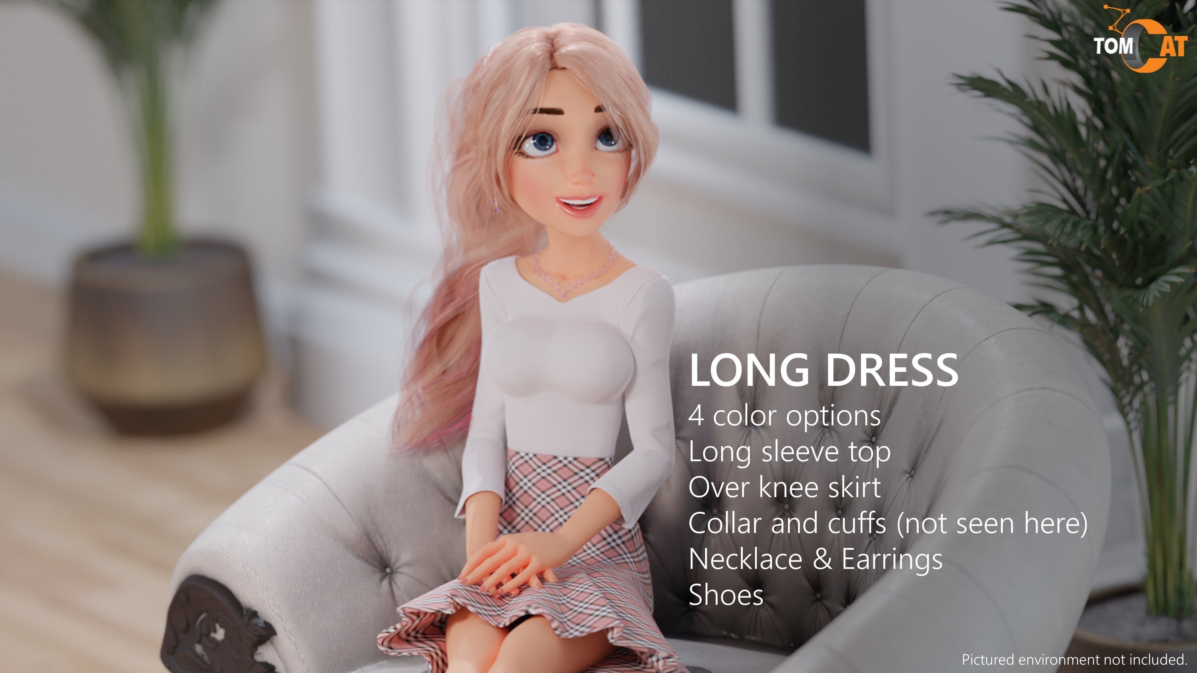 3D model Iselda Rigged Woman Character for Blender and Vtube VR / AR ...