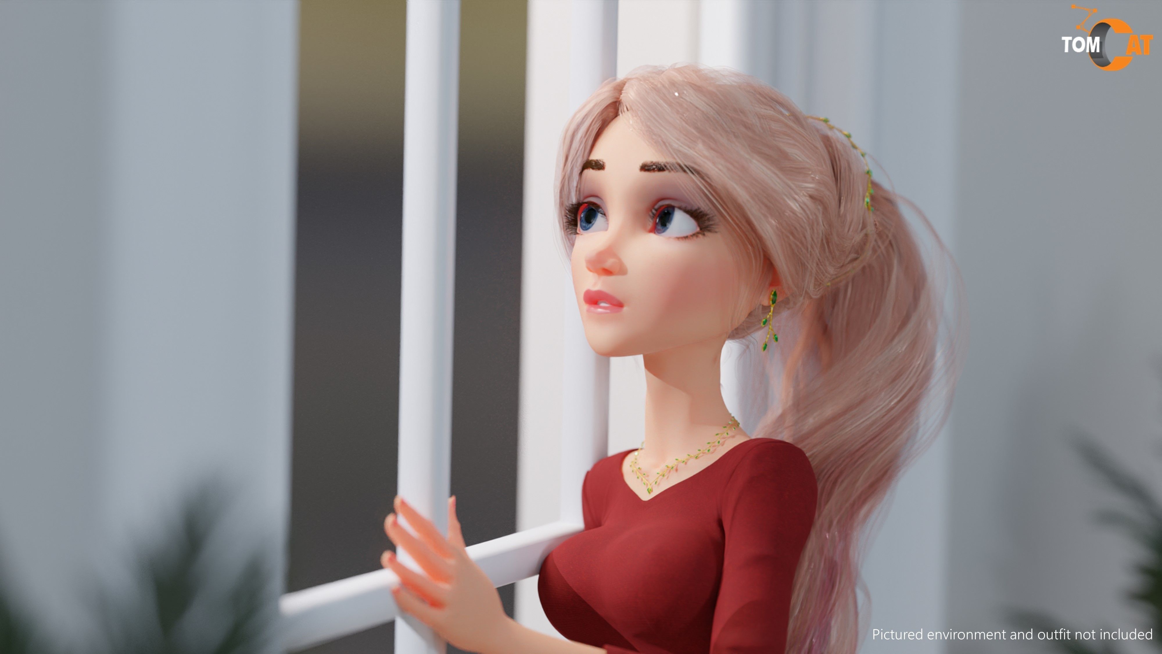 3D model Iselda Rigged Woman Character for Blender and Vtube VR / AR ...