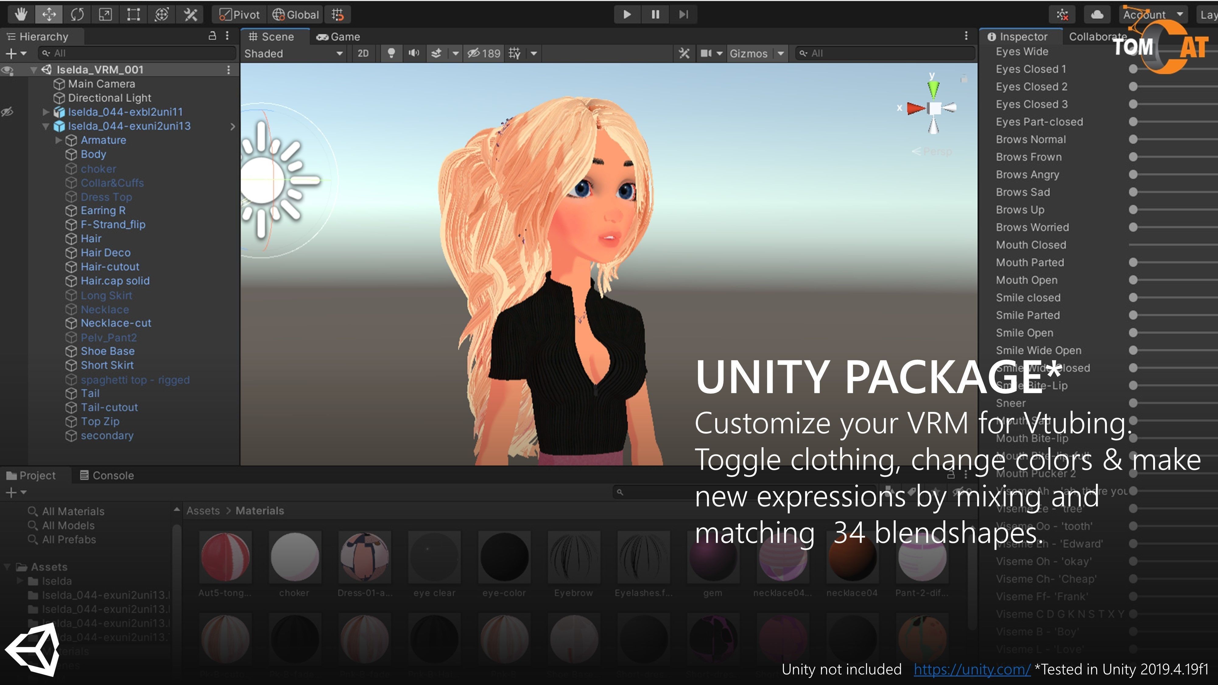 3D model Iselda Rigged Woman Character for Blender and Vtube VR / AR ...