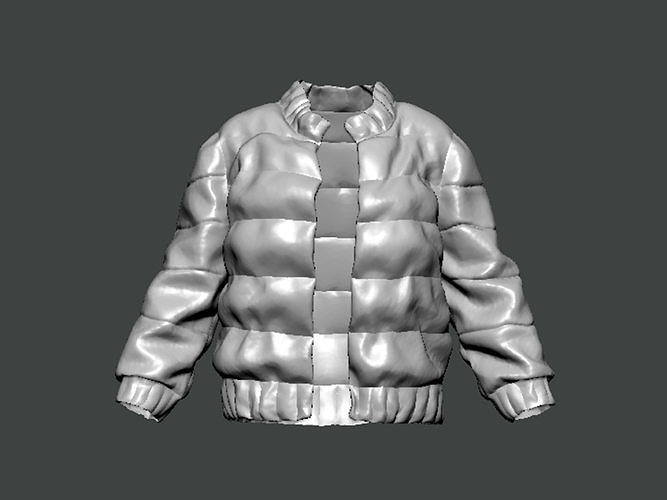 3D Model-CLOTHES0003 puffer jacket 3D model 3D printable | CGTrader