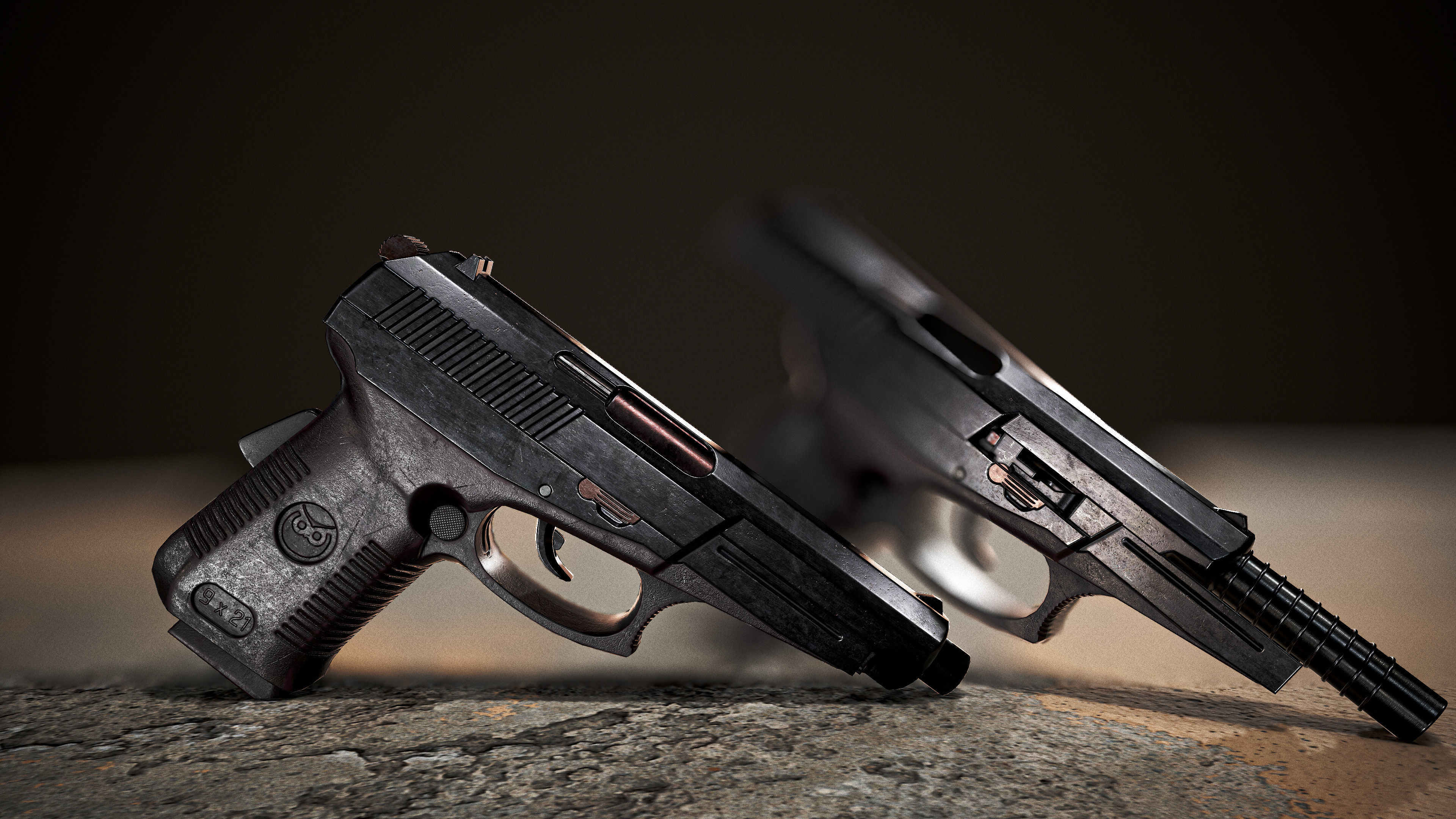 3D model Sr-1 pistol VR / AR / low-poly | CGTrader