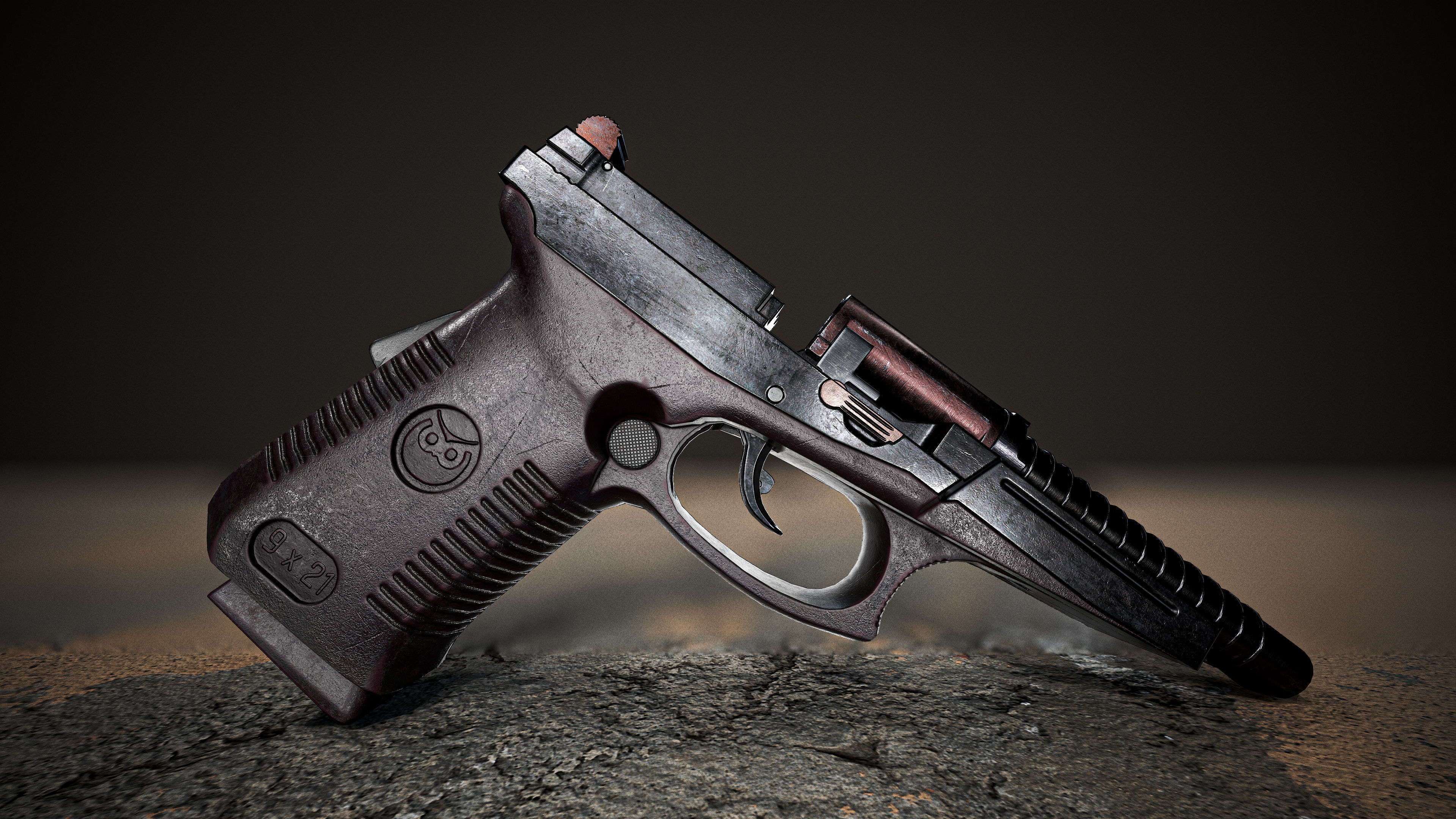 3D model Sr-1 pistol VR / AR / low-poly | CGTrader