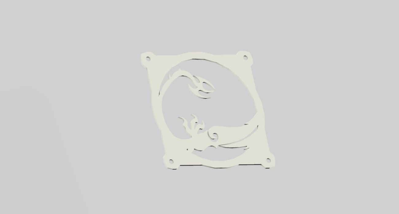MSI 3 fans cover - PC case fan cover - MSI fan grill 3D model 3D ...