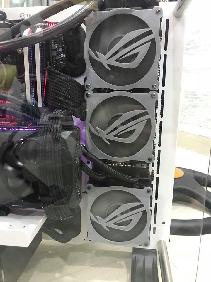 Asus ROG 120mm fan grill - fan cover - 2 styles 3D model 3D printable ...