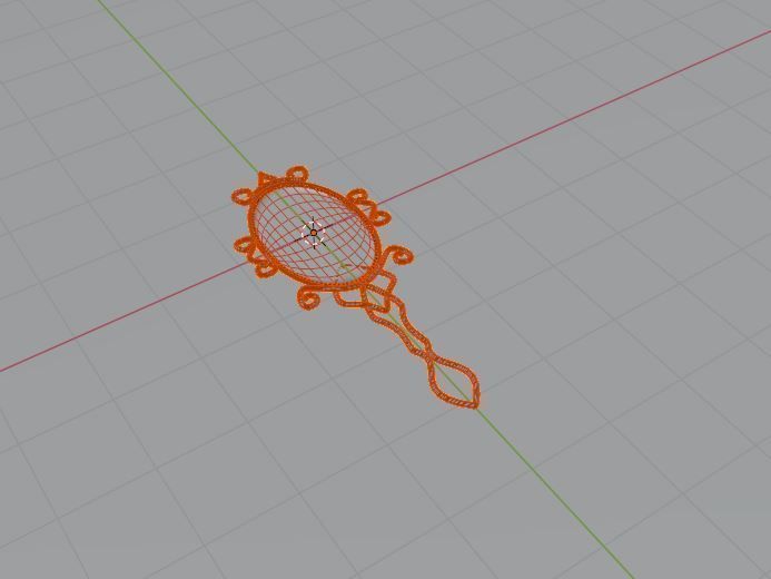 3D model Low poly traditional mirror model VR / AR / low-poly | CGTrader