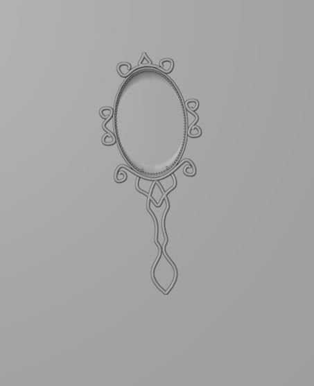 3D model Low poly traditional mirror model VR / AR / low-poly | CGTrader