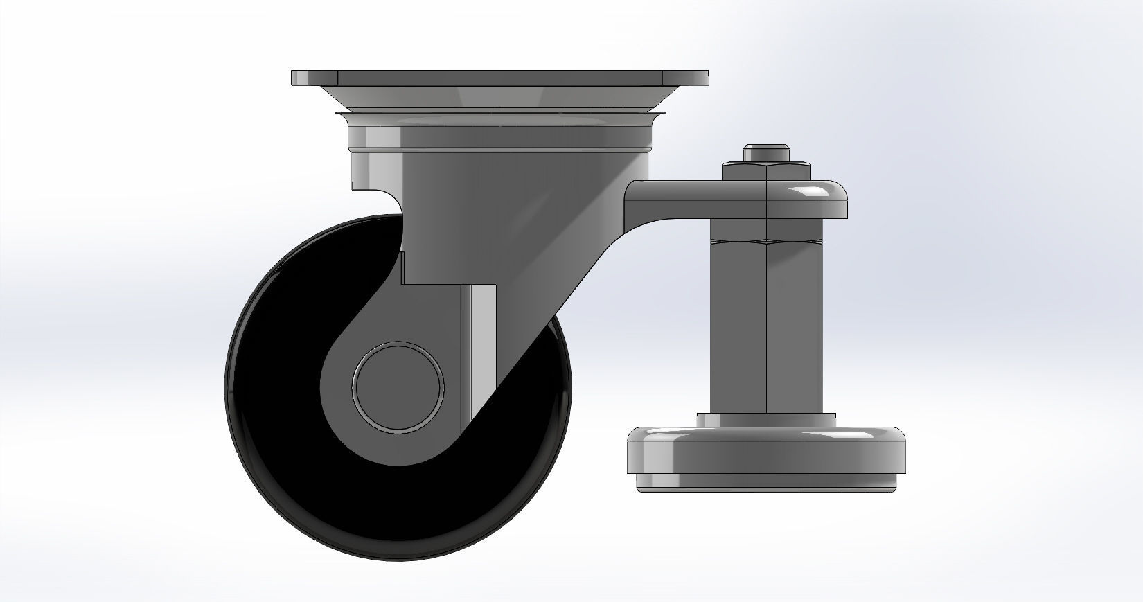 Casters wheel CGAN75-M free 3D model | CGTrader