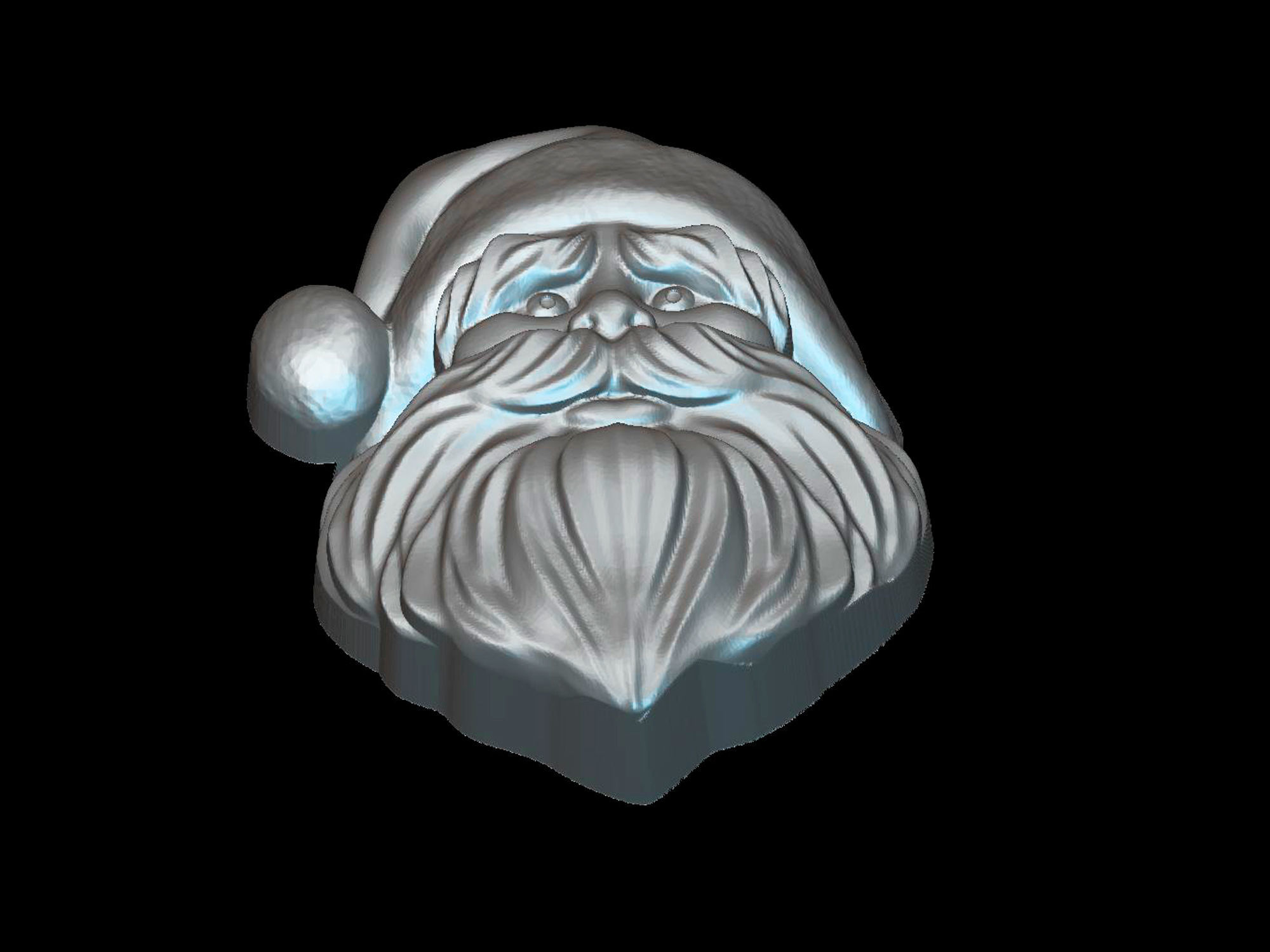 Santa 3d model for cnc machines and 3d printers 3D model | CGTrader