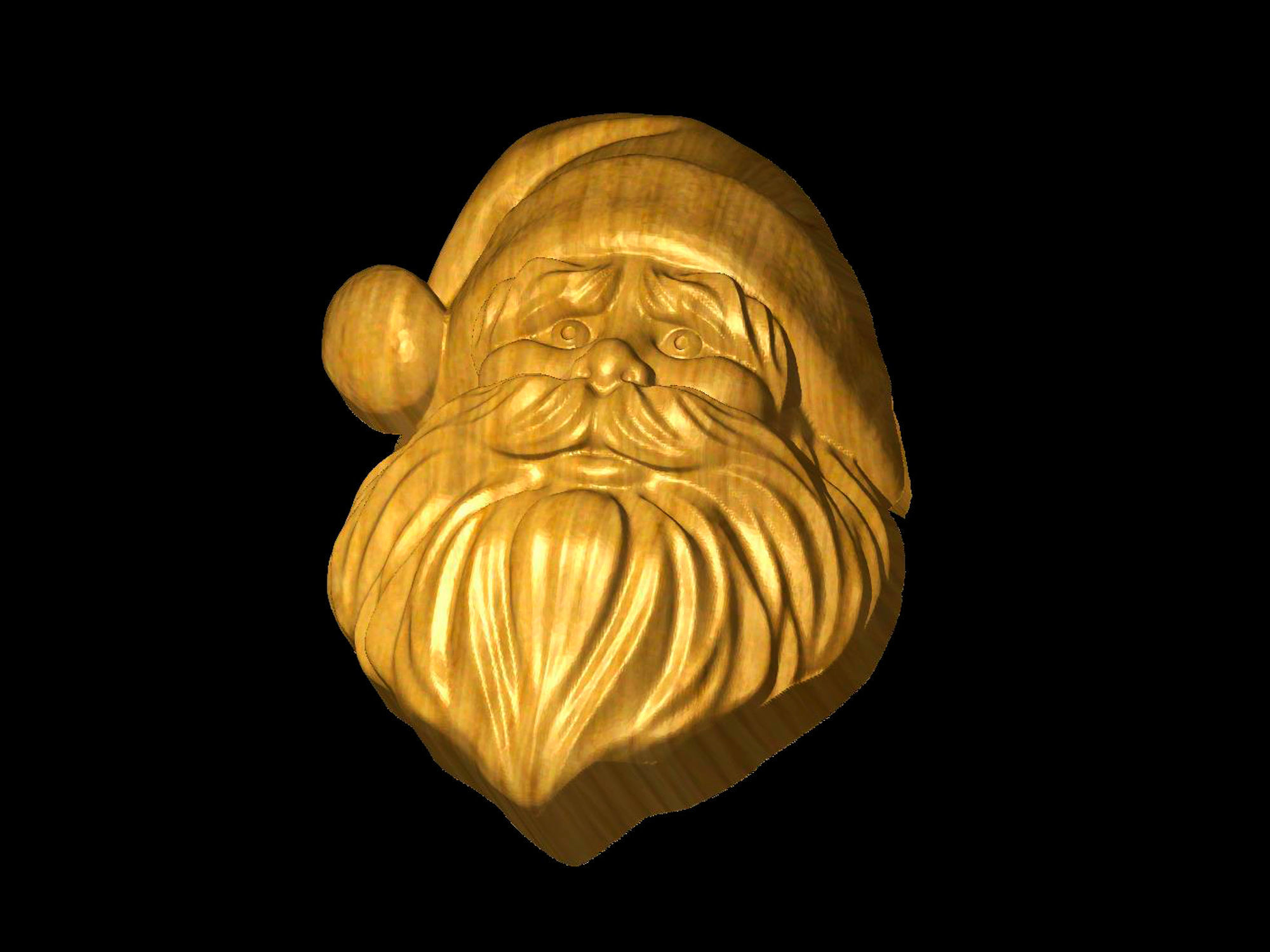 Santa 3d model for cnc machines and 3d printers 3D model | CGTrader