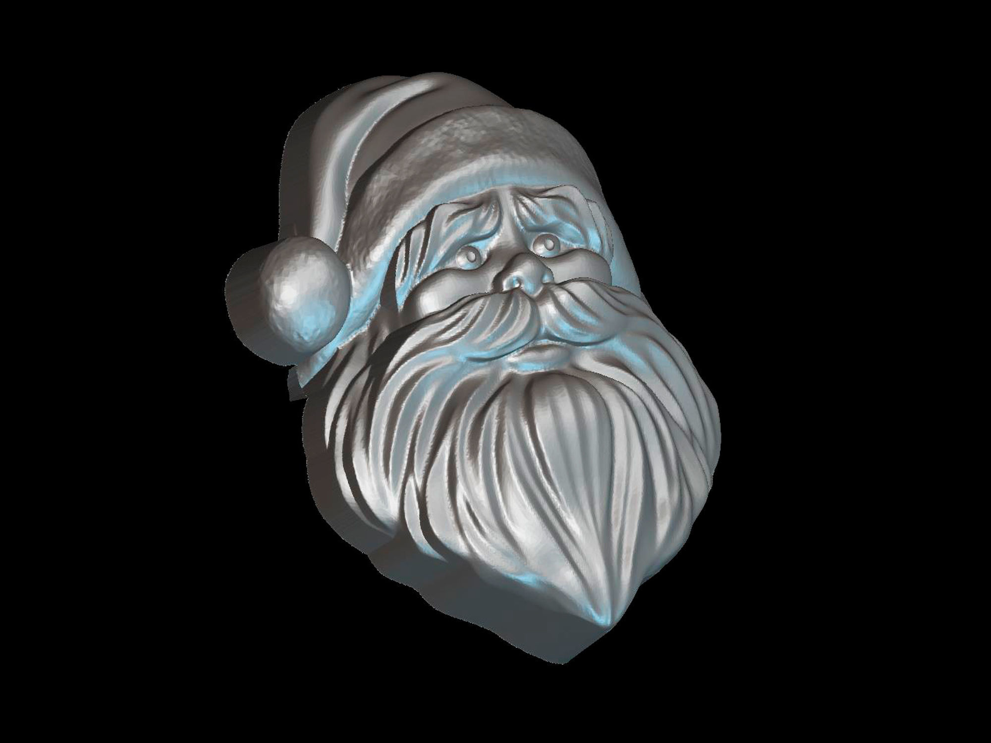Santa 3d model for cnc machines and 3d printers 3D model | CGTrader