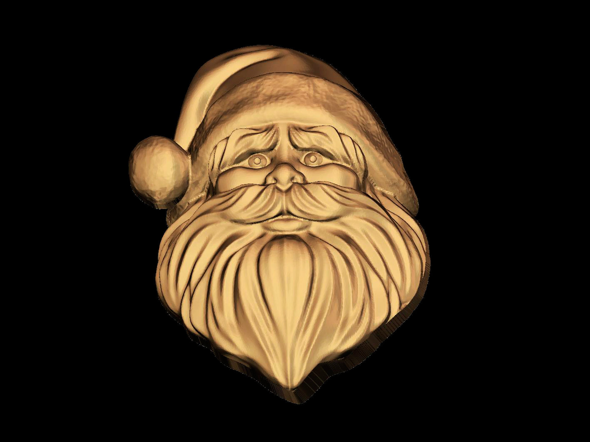 Santa 3d model for cnc machines and 3d printers 3D model | CGTrader