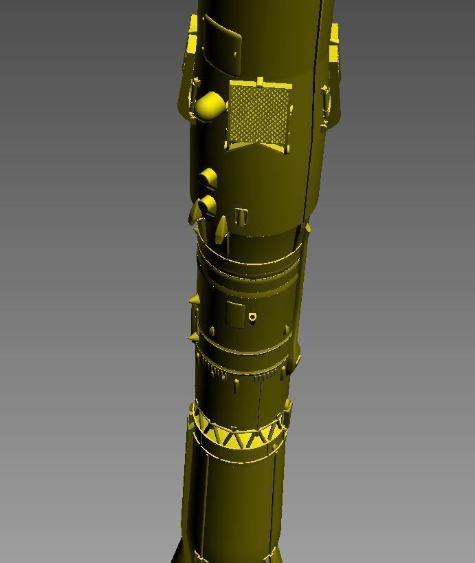 Rocket Soyuz MS 3D model 3D printable | CGTrader