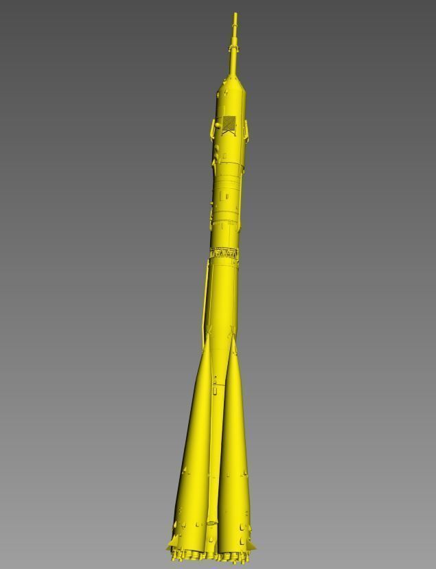 Rocket Soyuz MS 3D model 3D printable | CGTrader