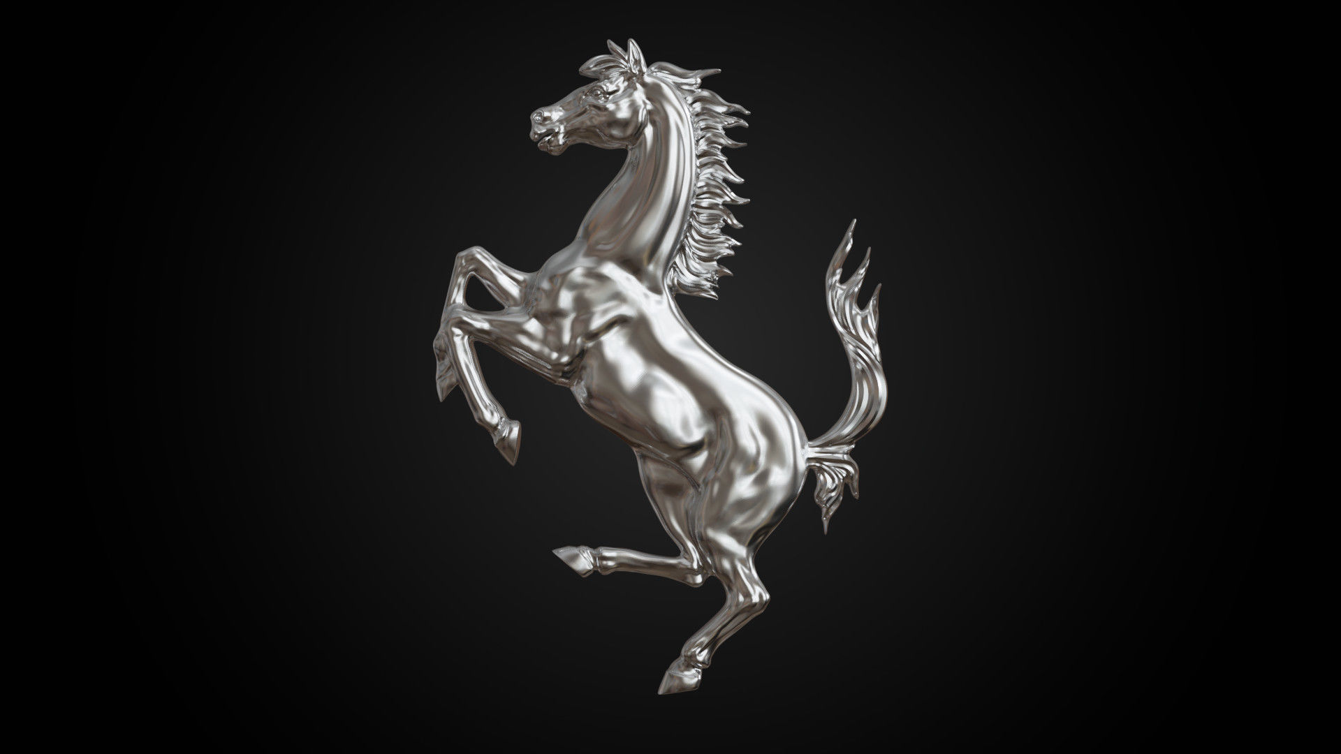 Ferrari Horse 3D model 3D printable | CGTrader