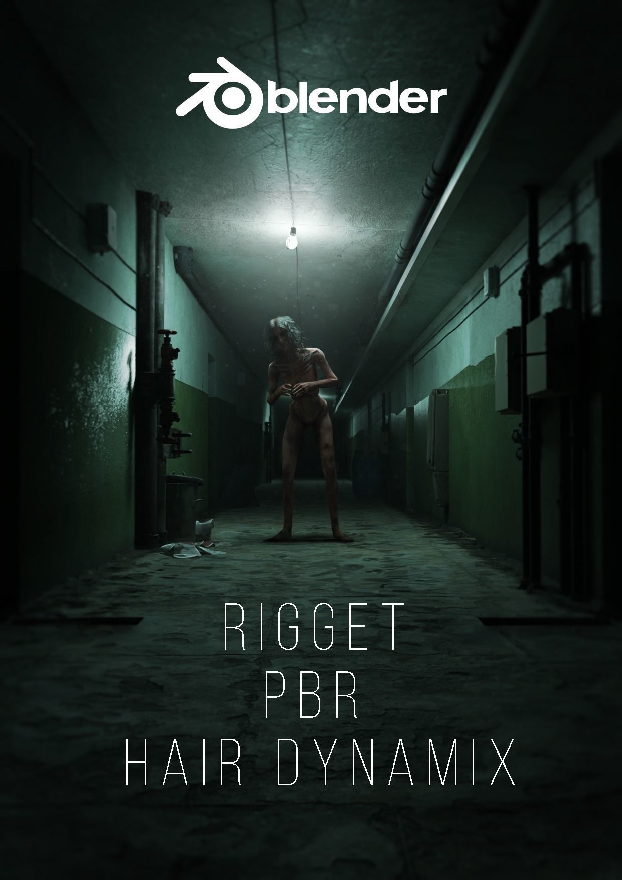 Creepy Horror Woman 3D model rigged | CGTrader