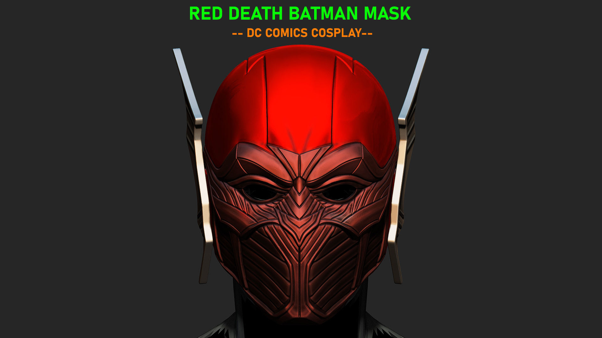 Red Death Batman Mask - Flash Mask - DC Comics 3D model 3D printable ...
