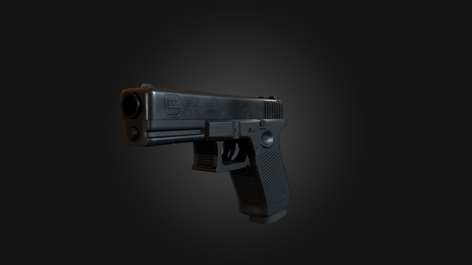 Glock 19 Low Poly Game-ready free VR / AR / low-poly 3D model | CGTrader