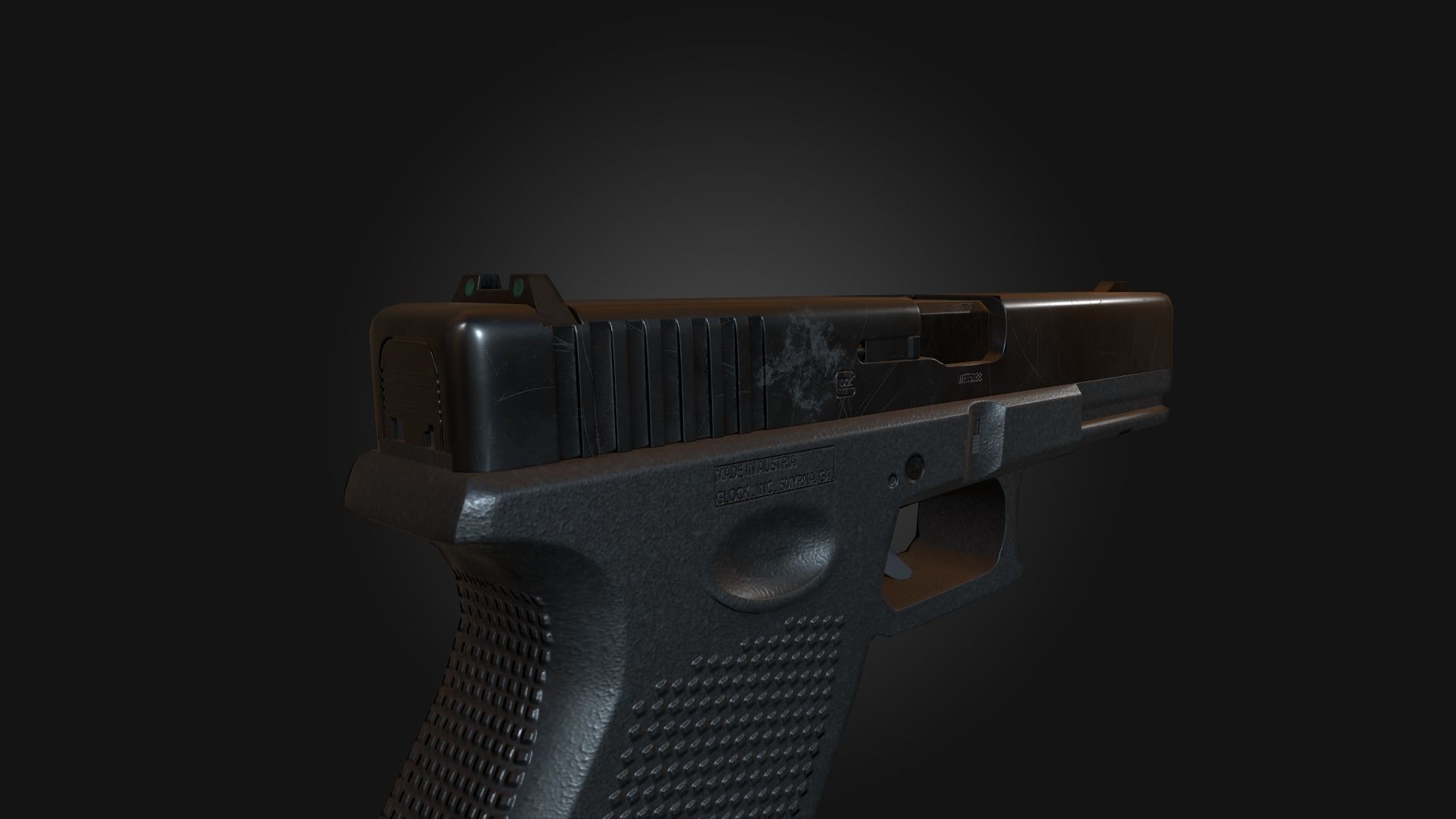 Glock 19 Low Poly Game-ready free VR / AR / low-poly 3D model | CGTrader