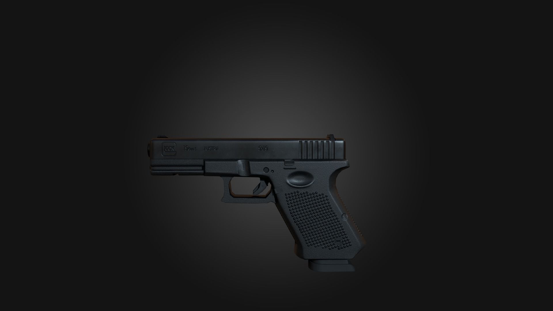 Glock 19 Low Poly Game-ready free VR / AR / low-poly 3D model | CGTrader