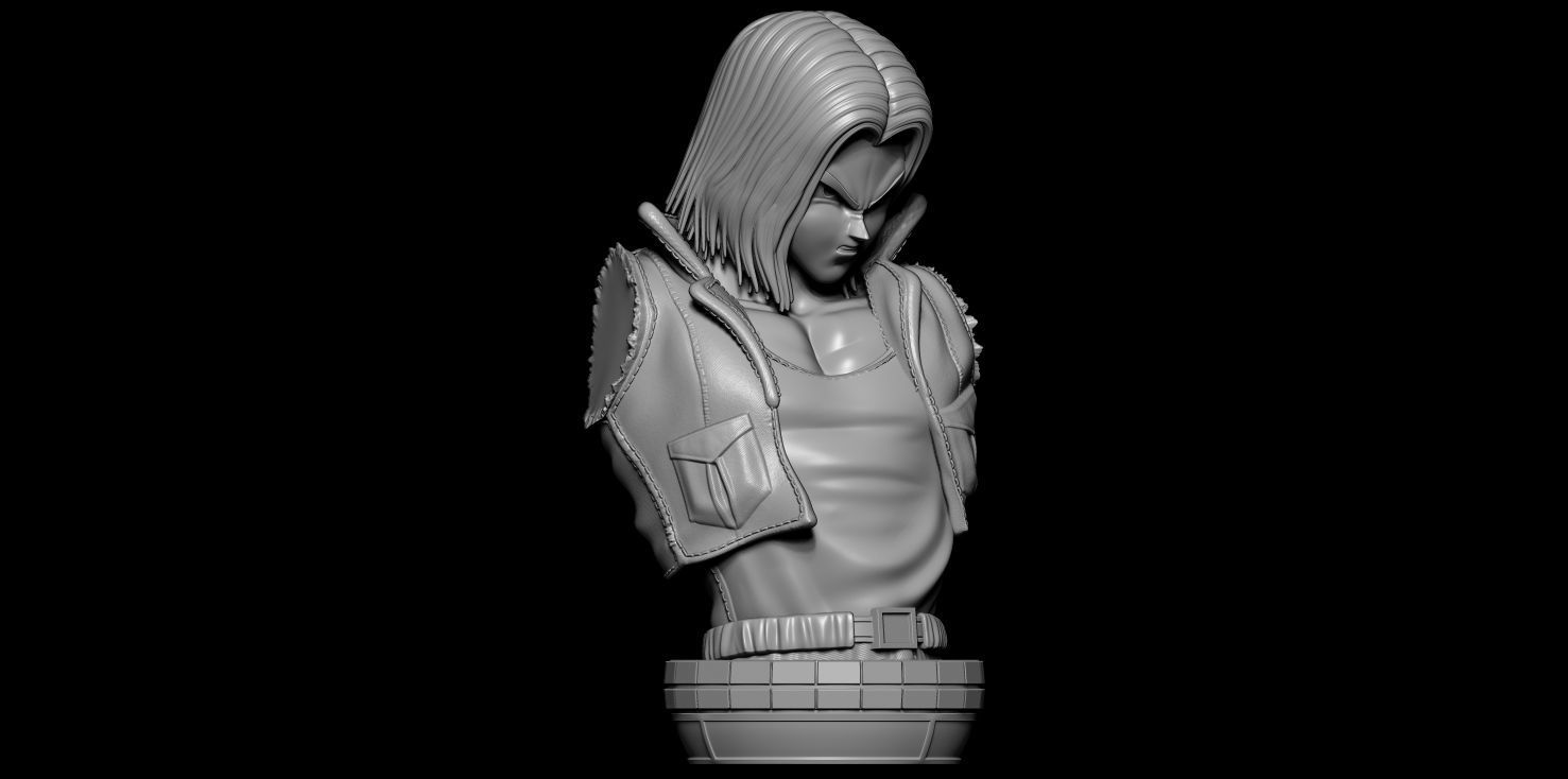 Fanart Future TRUNKS Bust - original and SSJ version - 3D model 3D ...