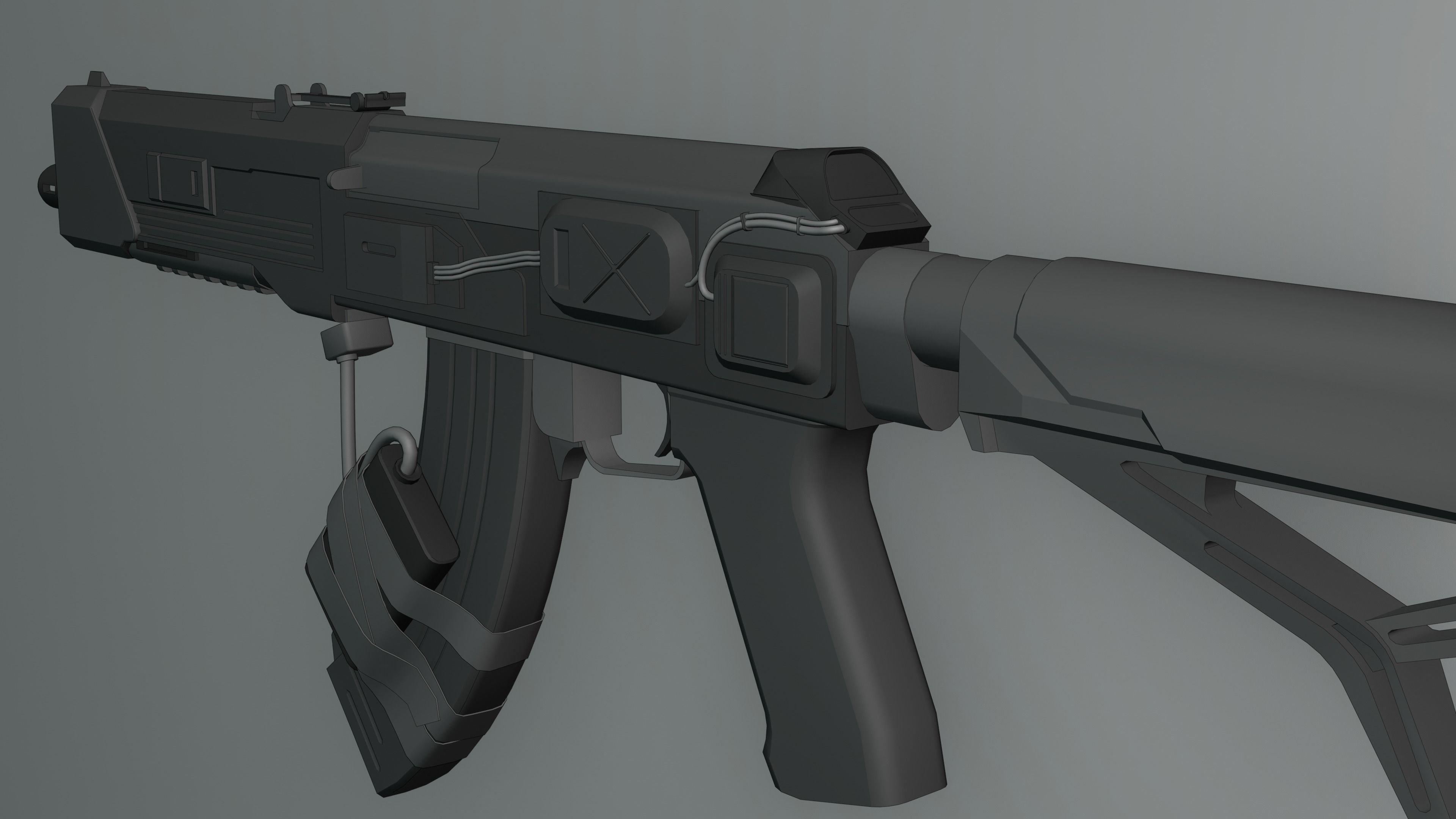 futuristic ak-47 free VR / AR / low-poly 3D model | CGTrader